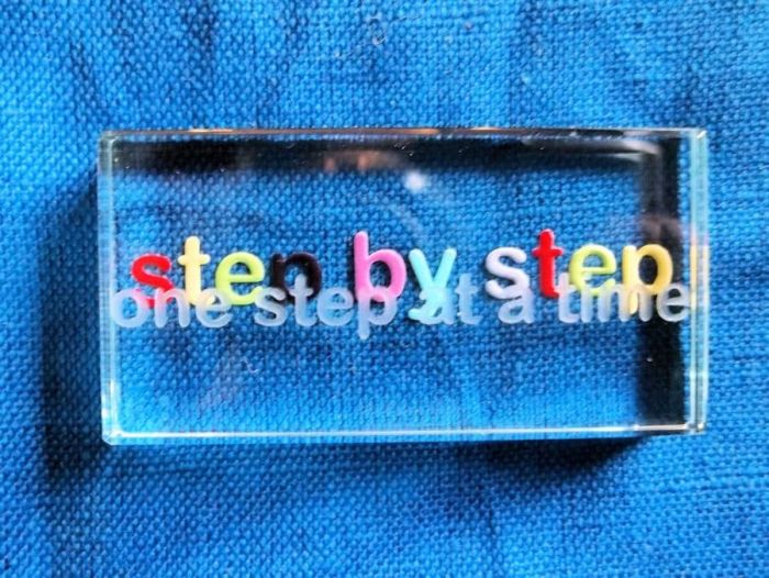 Spaceform One Step at a Time Glass Token 1501