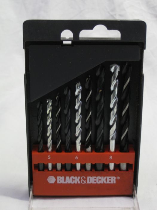 Black and Decker Mixed Drill Bit Set 5-8mm