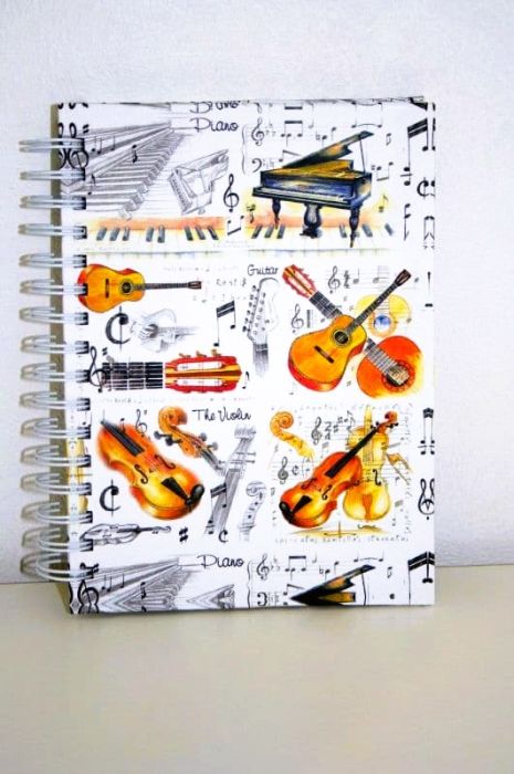 Musical Themed A6 Note Book. 331484