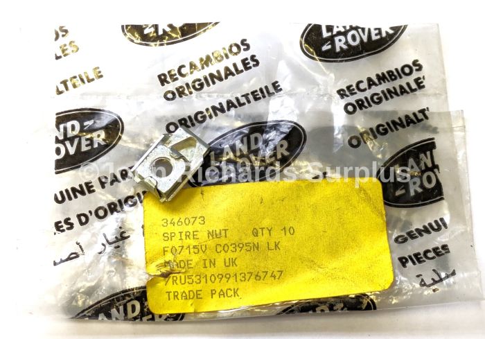 Land Rover Nut And Retainer 1/4 UNF 346073