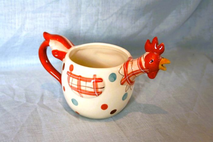 Widdop Bingham Spotted Rooster Cream Jug 59350