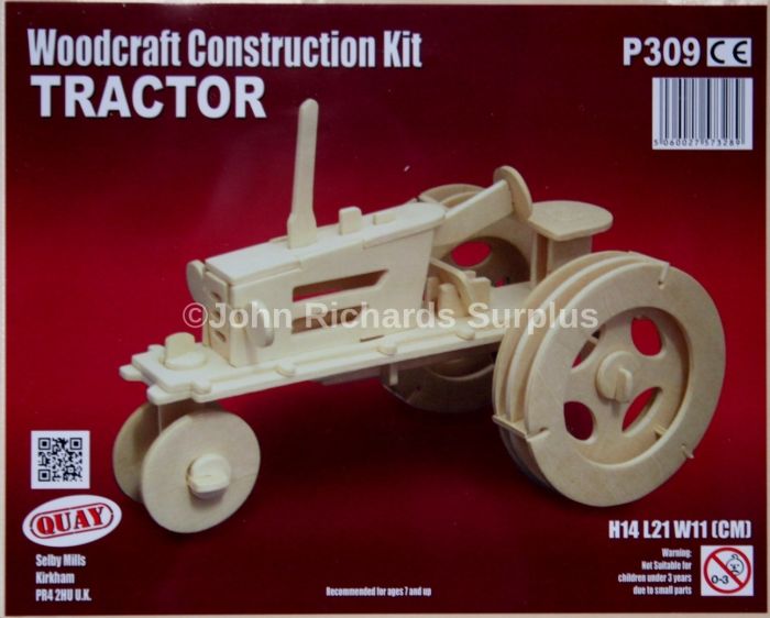 Vintage Tractor Woodcraft Construction Kit