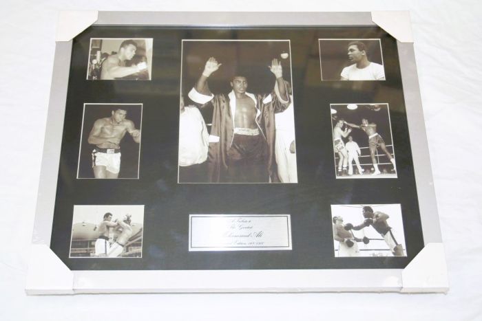 Limited Edition Mohammed Ali Framed Montage