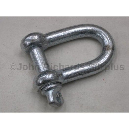 Galvanised commercial threaded 'D' shackle 5/8"