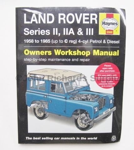 Haynes Series 2, 2a & 3 Service and Repair Manual 1958 - 1985