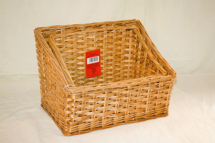 Wicker Sloped Display Tray Pair DH130
