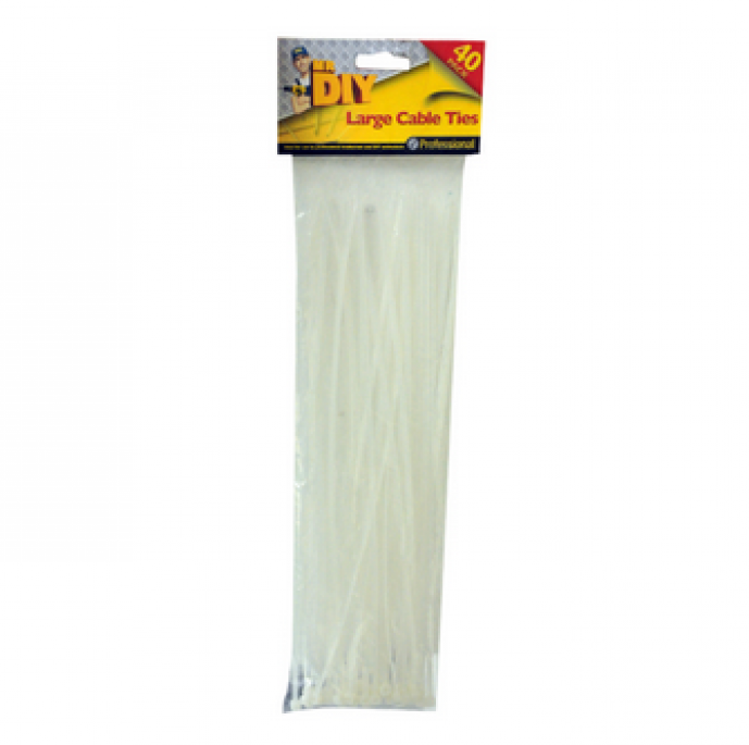 40 Pack Professional Large Cable Ties L290mmxW3mm