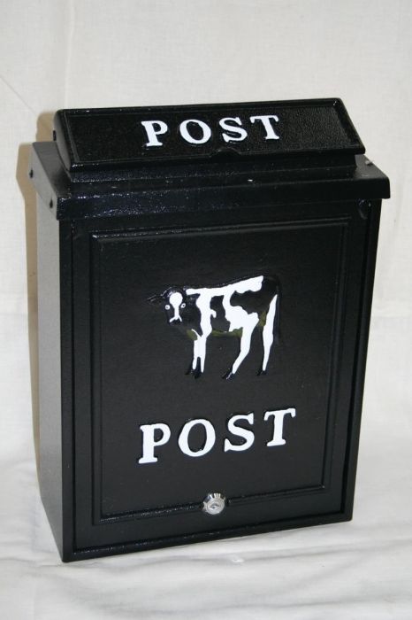 Arboria Garden Decor Post Box 2 Styles Cow or Cockerel