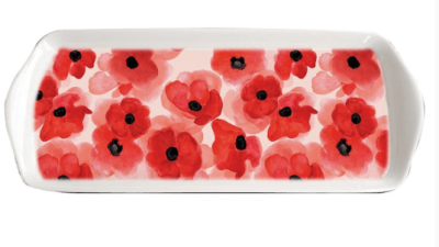 Poppy Garden Medium Sandwich Tray. TAB0005