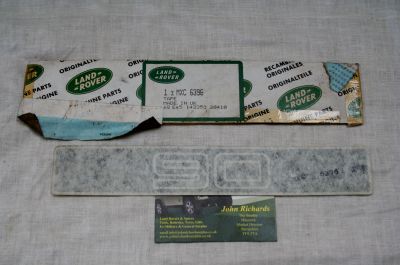 Range Rover Bonnet or Tailgate Sticker/Decal Black With Silver Edge RTC6466