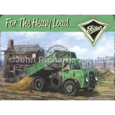 Large Metal wall sign Foden Truck through the hills