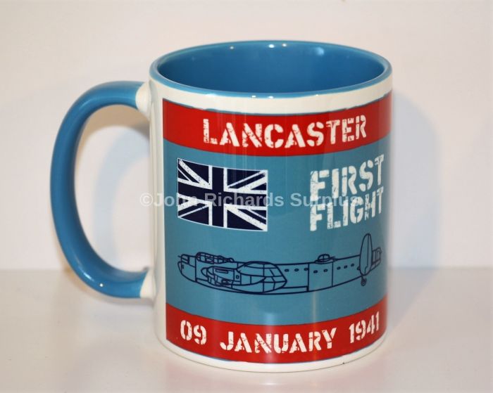 Classic Style China Mug Avro Lancaster Bomber Aircraft First Flight