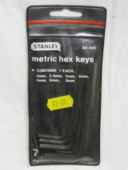 Stanley 7 Piece Metric Hex Allen Key Set 69-205