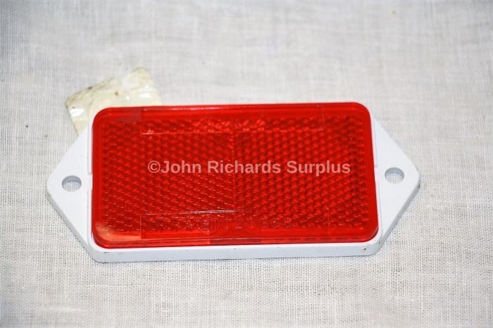 Rubbolite Oblong Rear Red Reflector with White Backing LAB751