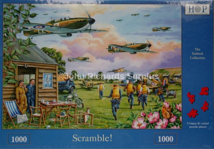 Scramble 1000 Piece Jigsaw Puzzle RAF WW2 Aircraft