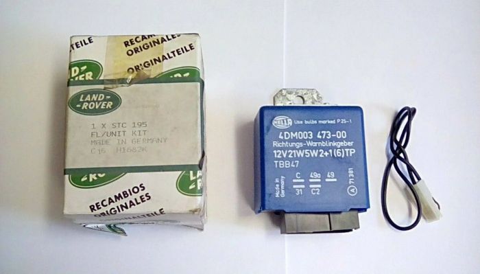Range Rover 12volt Hella flasher relay STC195 Blue