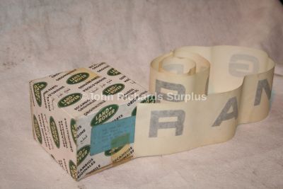 Range Rover Bonnet or Tailgate Sticker/Decal Black With Silver Edge RTC6466