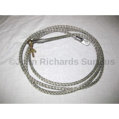 Classic Car Flat Braided 34cm Negative Earth Lead For Petrol Vehicles
